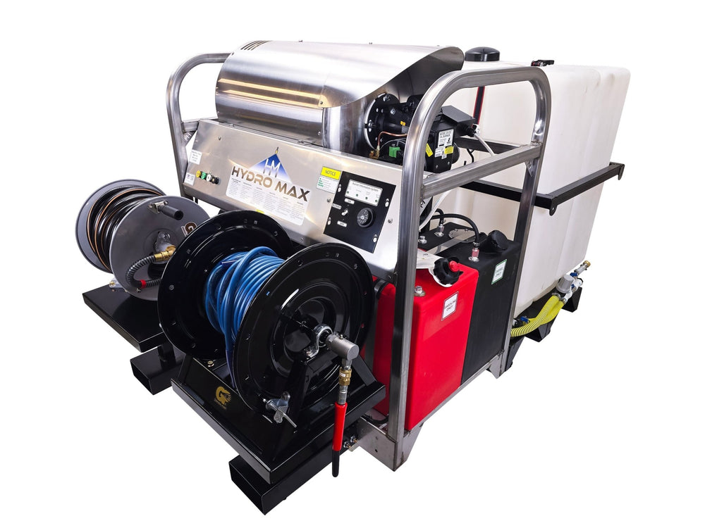 Hydro Max Tank Skid-TSDC8040HG-200 (200gallon) 8gpm@3600psi-Hot Water